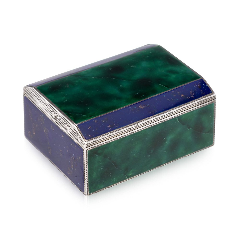 Antique 20th Century German Silver & Enamel Cigarette Box, 1900s for ...