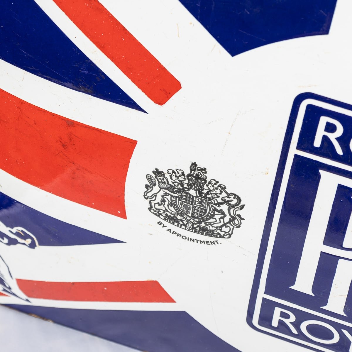Enamel Rolls Royce Union Jack Sign for sale at Pamono