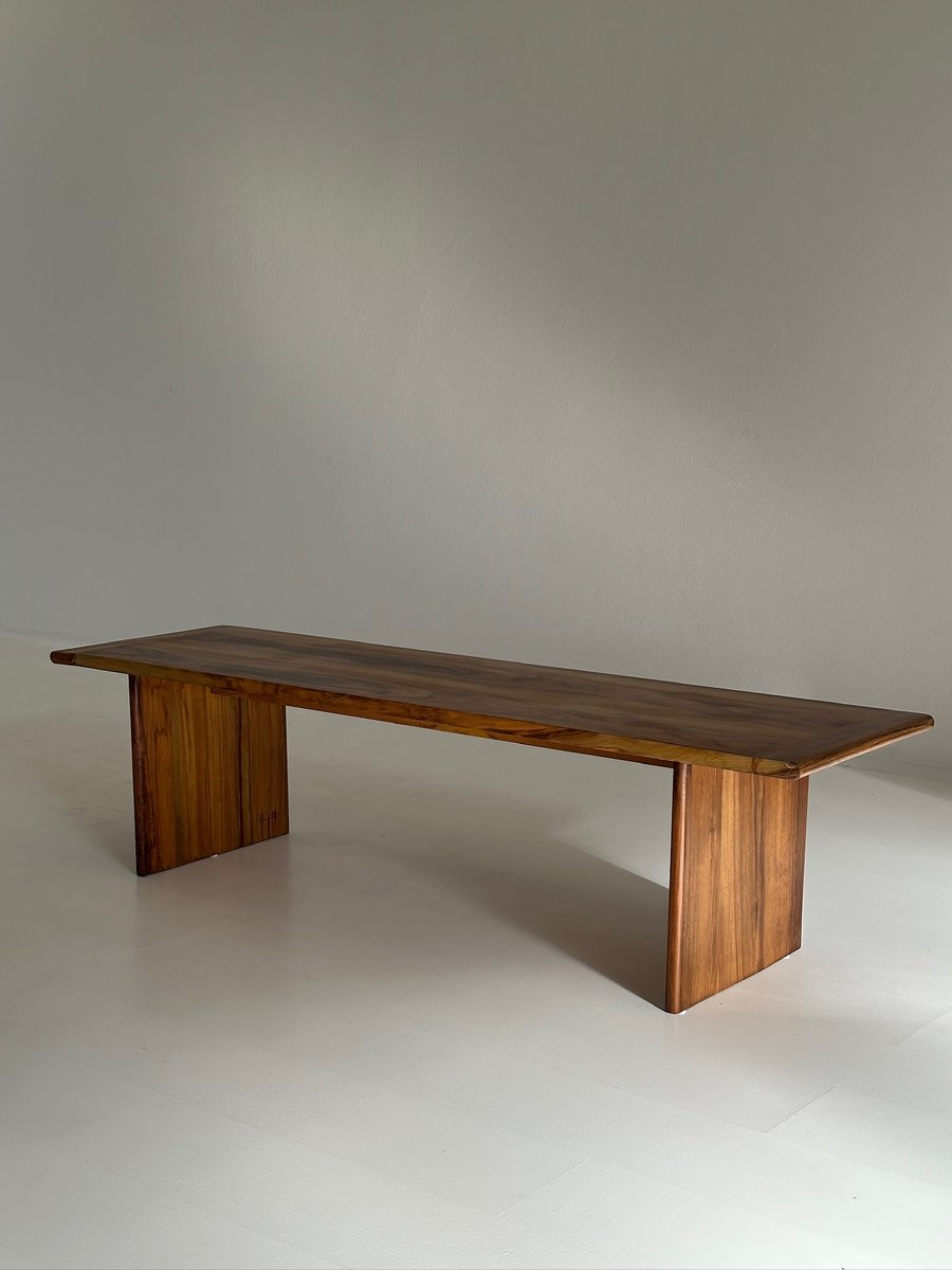 Vintage Olive Wood Bench, 1970s for sale at Pamono
