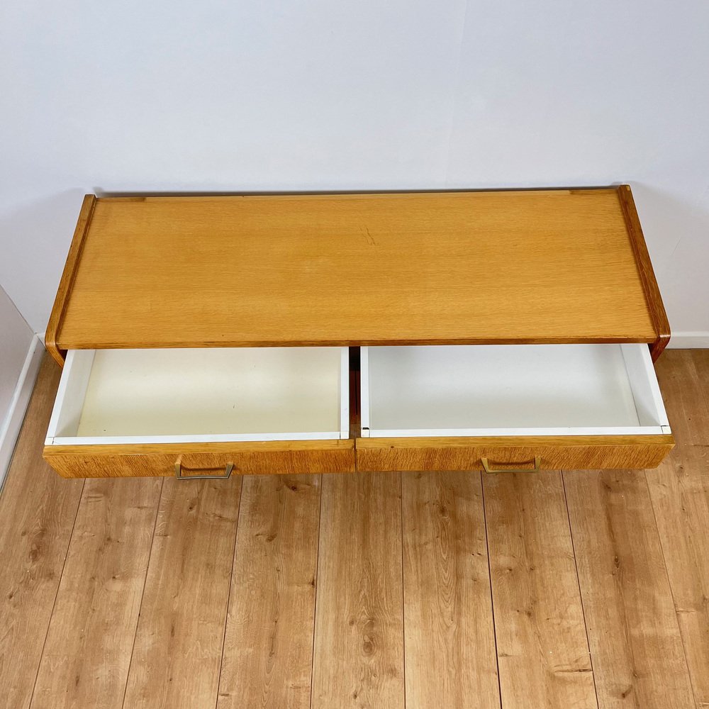 Vintage Low Sideboard in Light Wood, 1960s for sale at Pamono