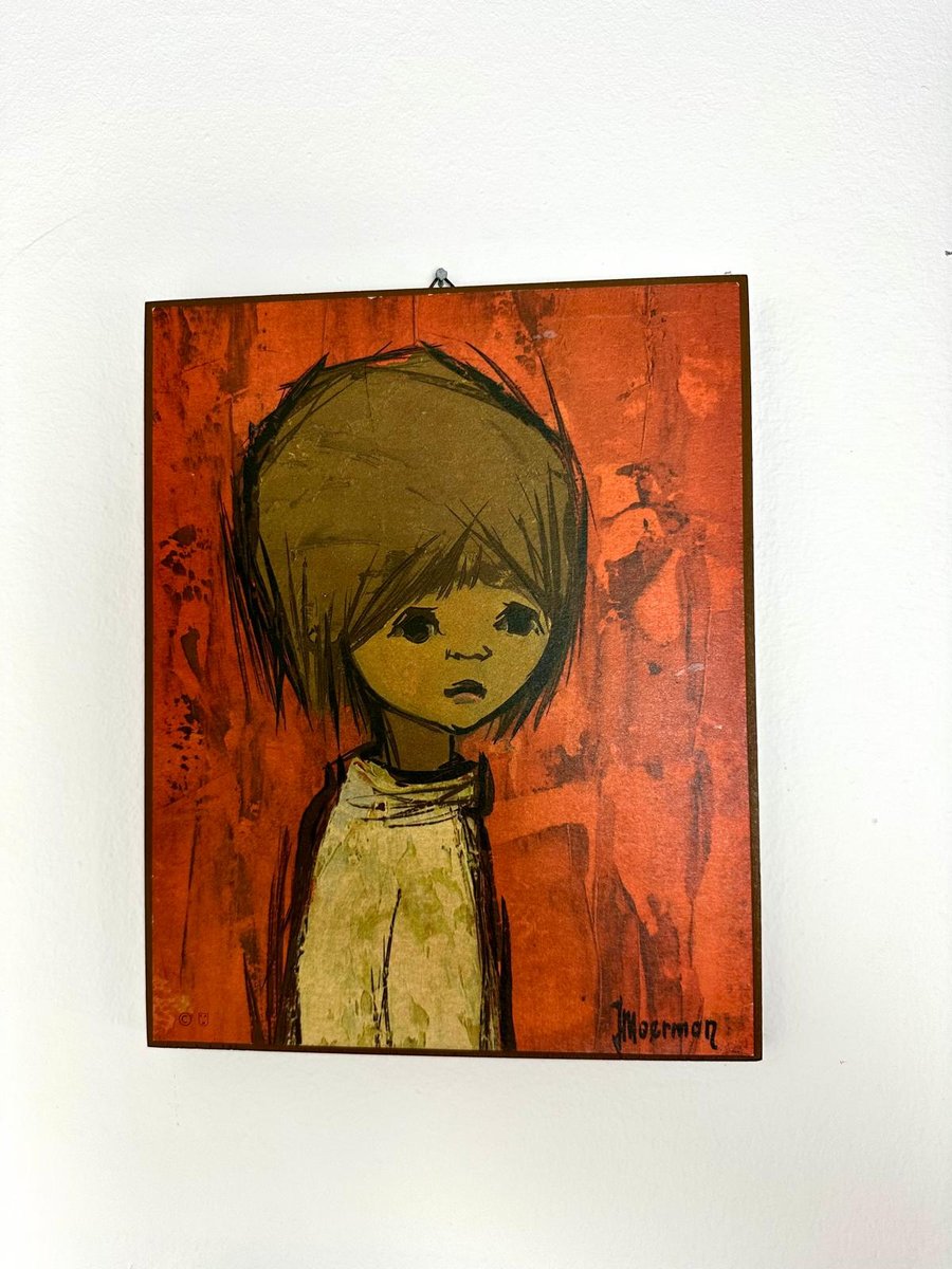 Jaklien Moerman, Ritratti, anni '70, Xilografia, set di 2 in vendita su ...