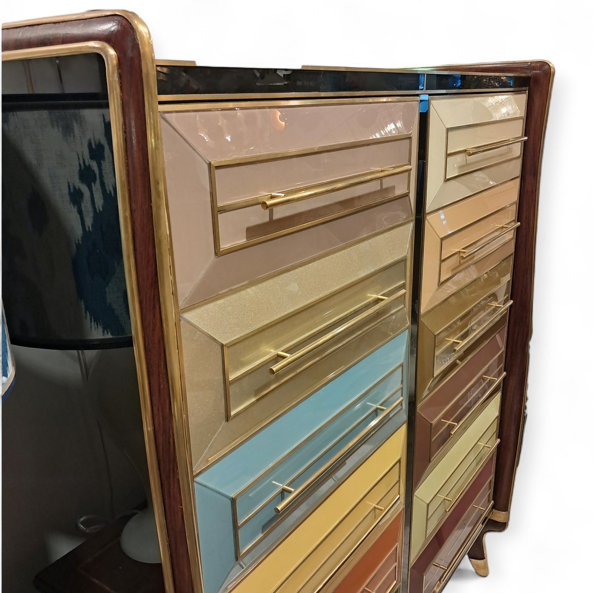 Murano Glass Bar Cabinet, 1950s for sale at Pamono
