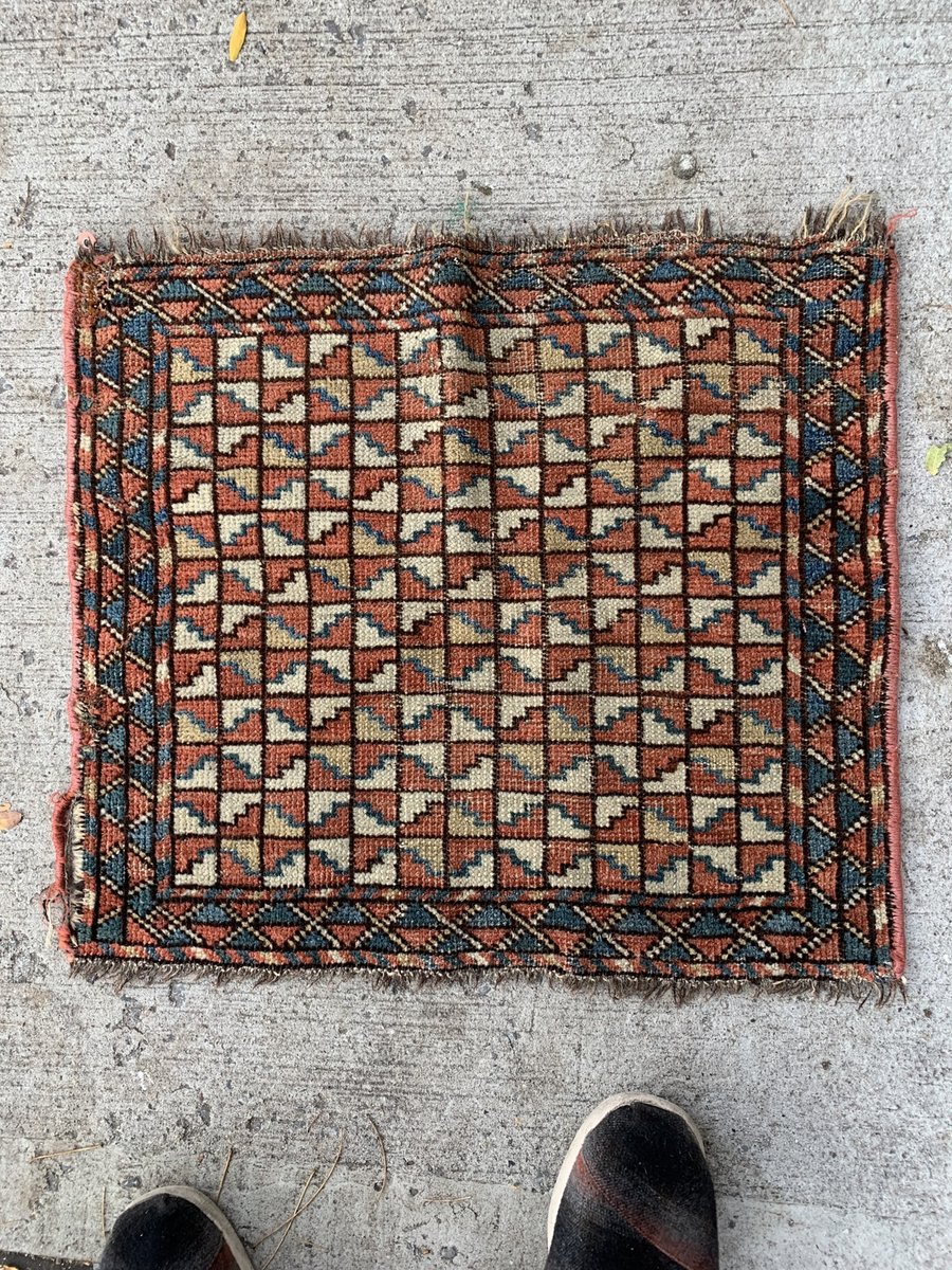 Antique Handmade Bashir Bagface Rug, 1870s for sale at Pamono