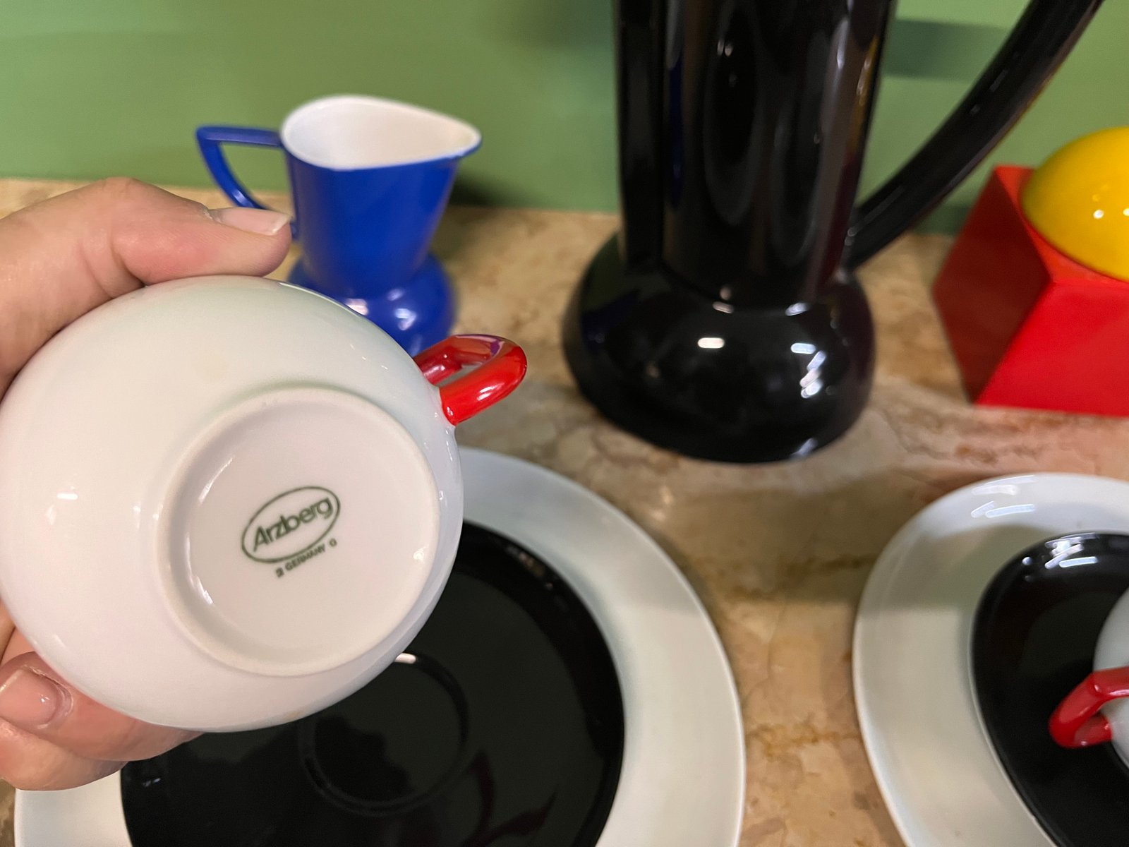 Coffee Service by Lutz Rabold, 1985, Set of 5 for sale at Pamono