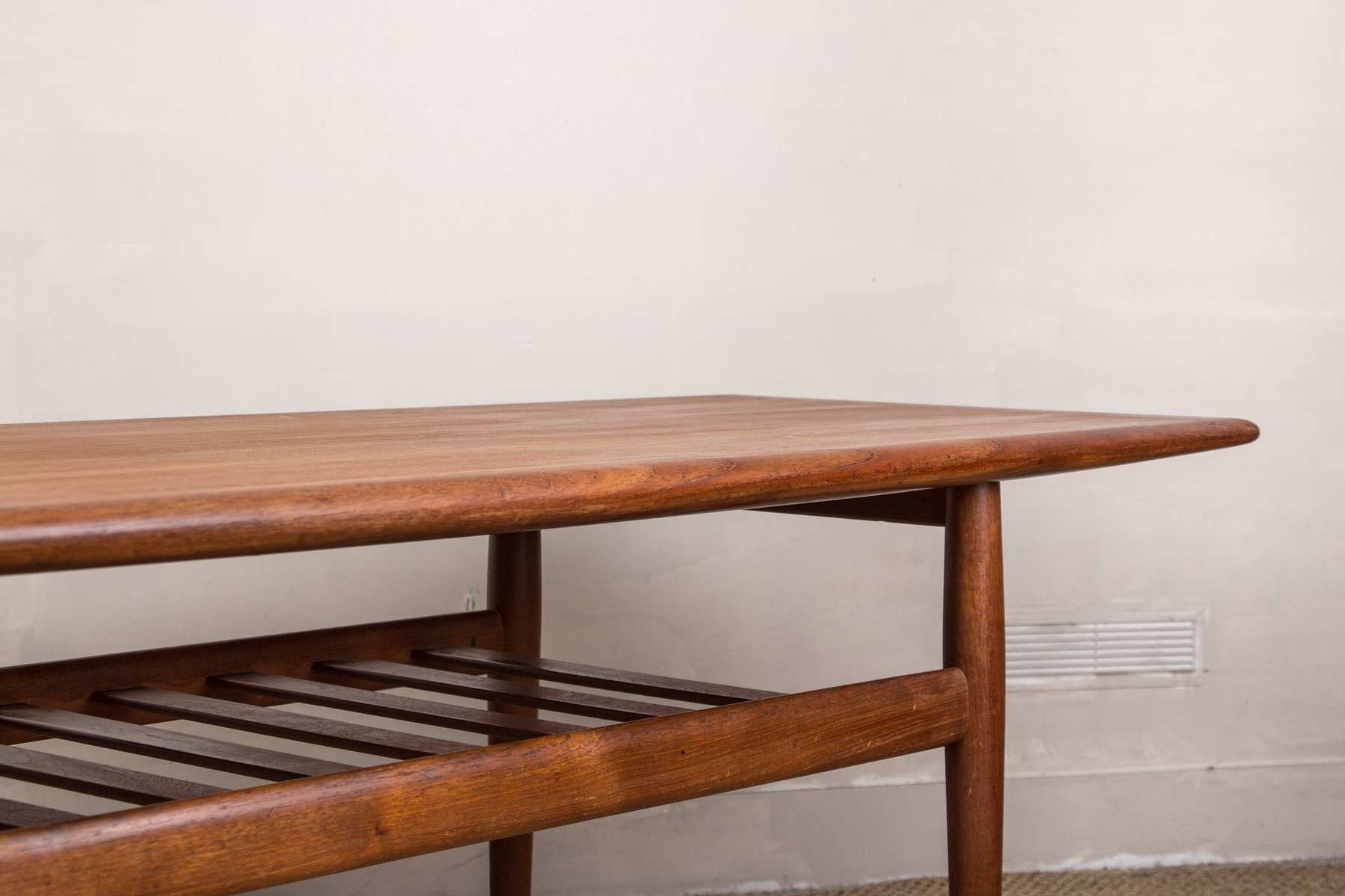 Large Danish Teak Coffee Table with Two Levels by Grete Jalk for ...