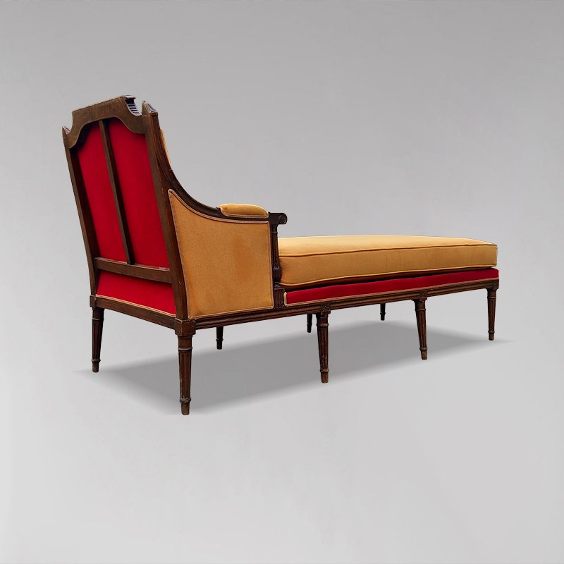 Antique Louis XVI Style Chaise Lounge, 1890s for sale at Pamono