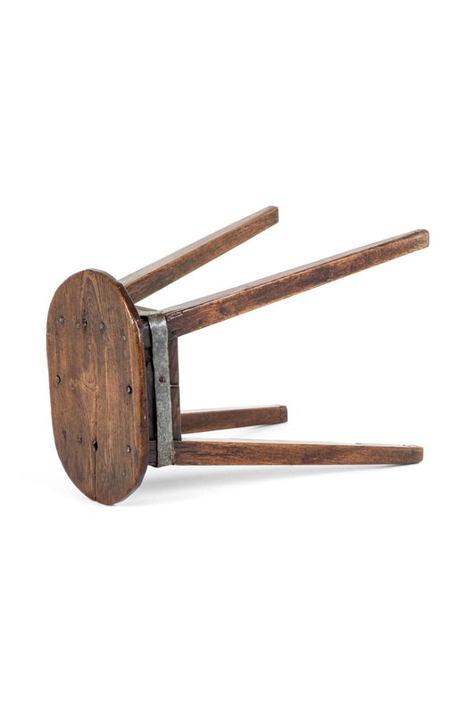 Antique Oak Stool, 1700s for sale at Pamono
