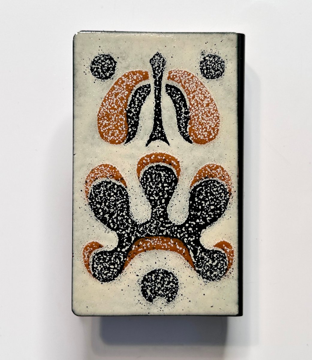 Large Danish Modern Enamel and Metal Matchbox Holder, Denmark, 1960s ...