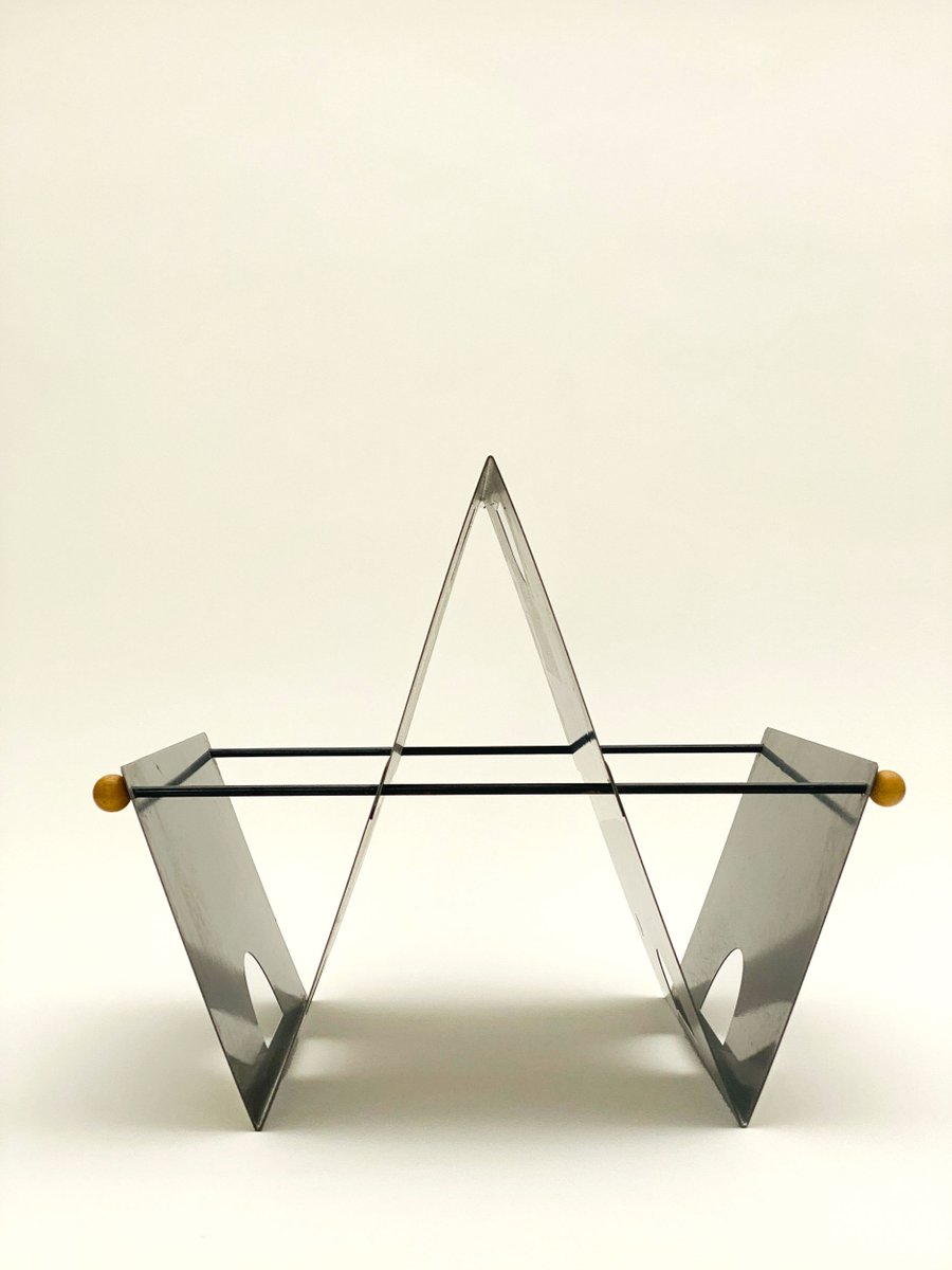 Postmodern Magazine Rack, 1980s for sale at Pamono
