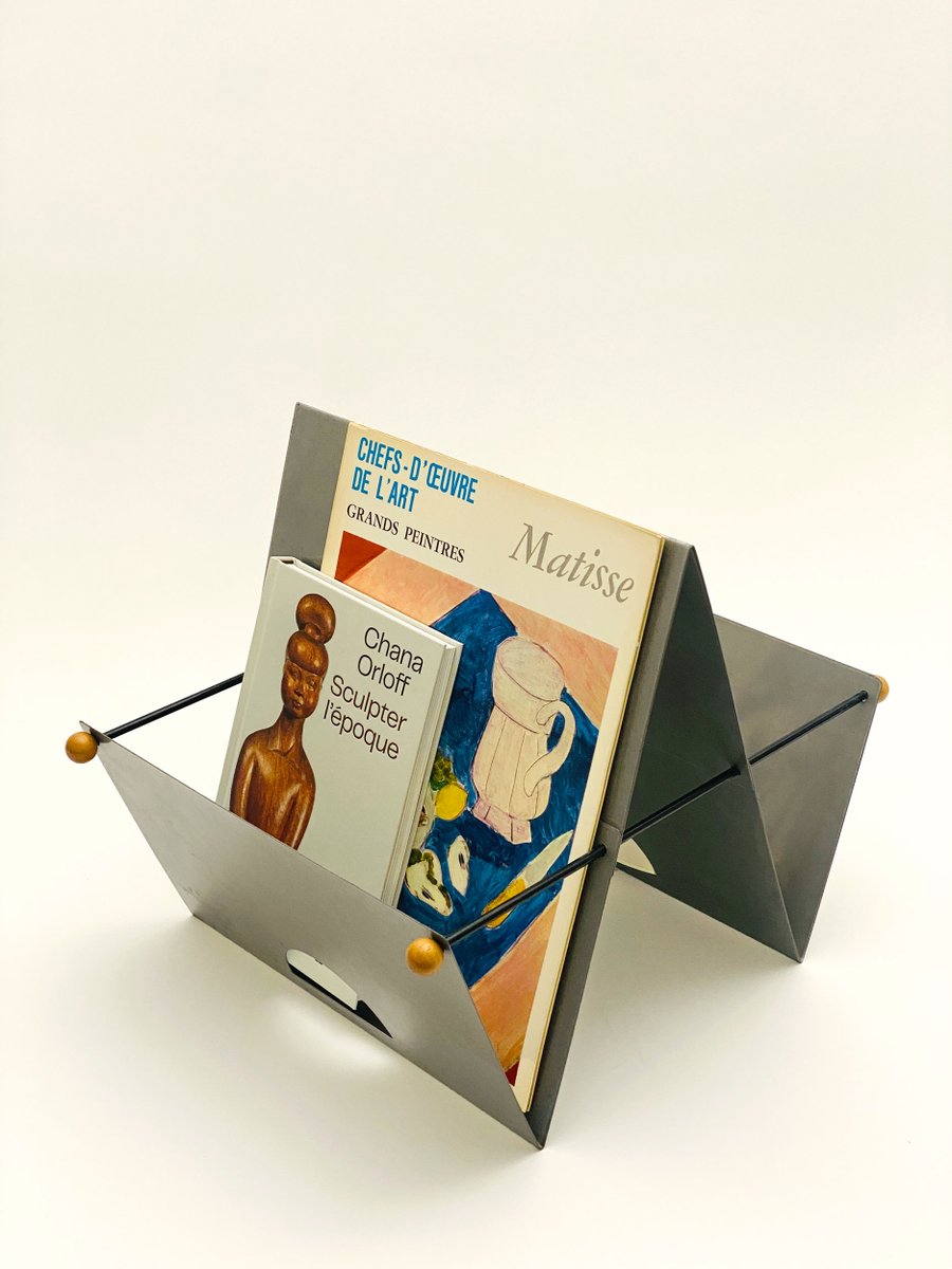 Postmodern Magazine Rack, 1980s for sale at Pamono