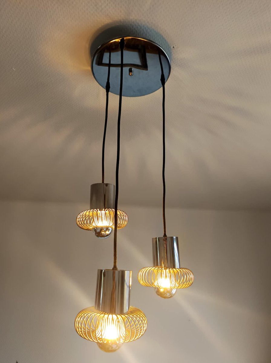 Space Age Hängelampe von Philippe Rogier für Oxar, 1970 bei Pamono kaufen