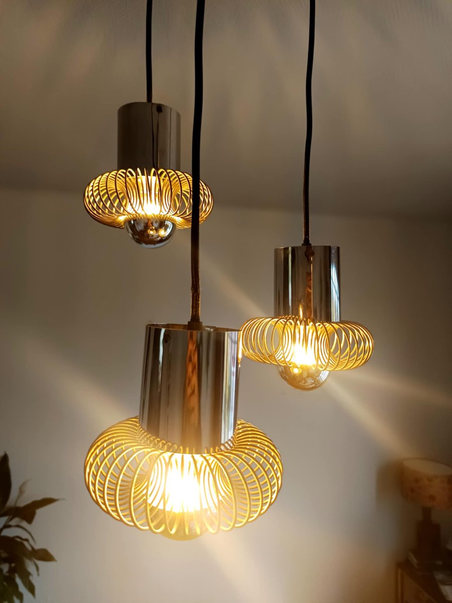 Space Age Hängelampe von Philippe Rogier für Oxar, 1970 bei Pamono kaufen