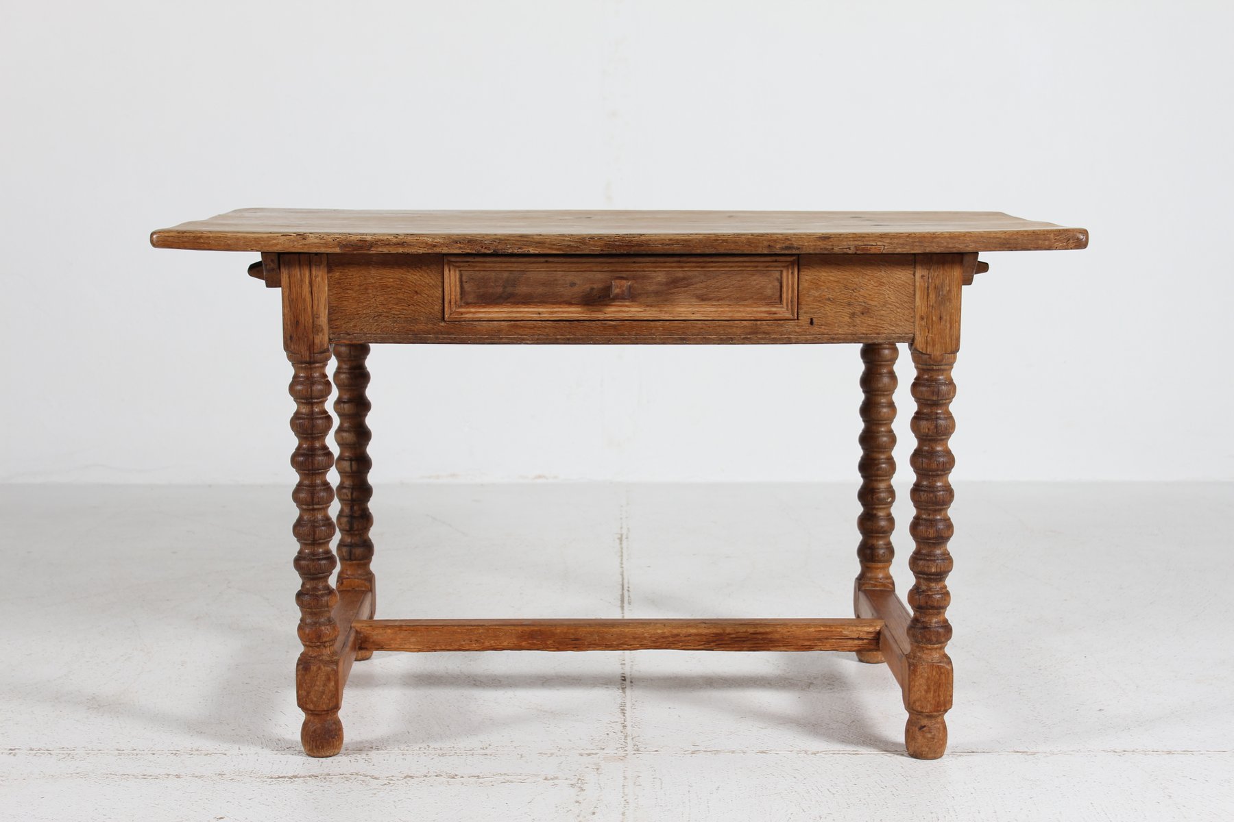 Antique Handcrafted Baroque Danish High Coffee Table in Oak from Axel ...