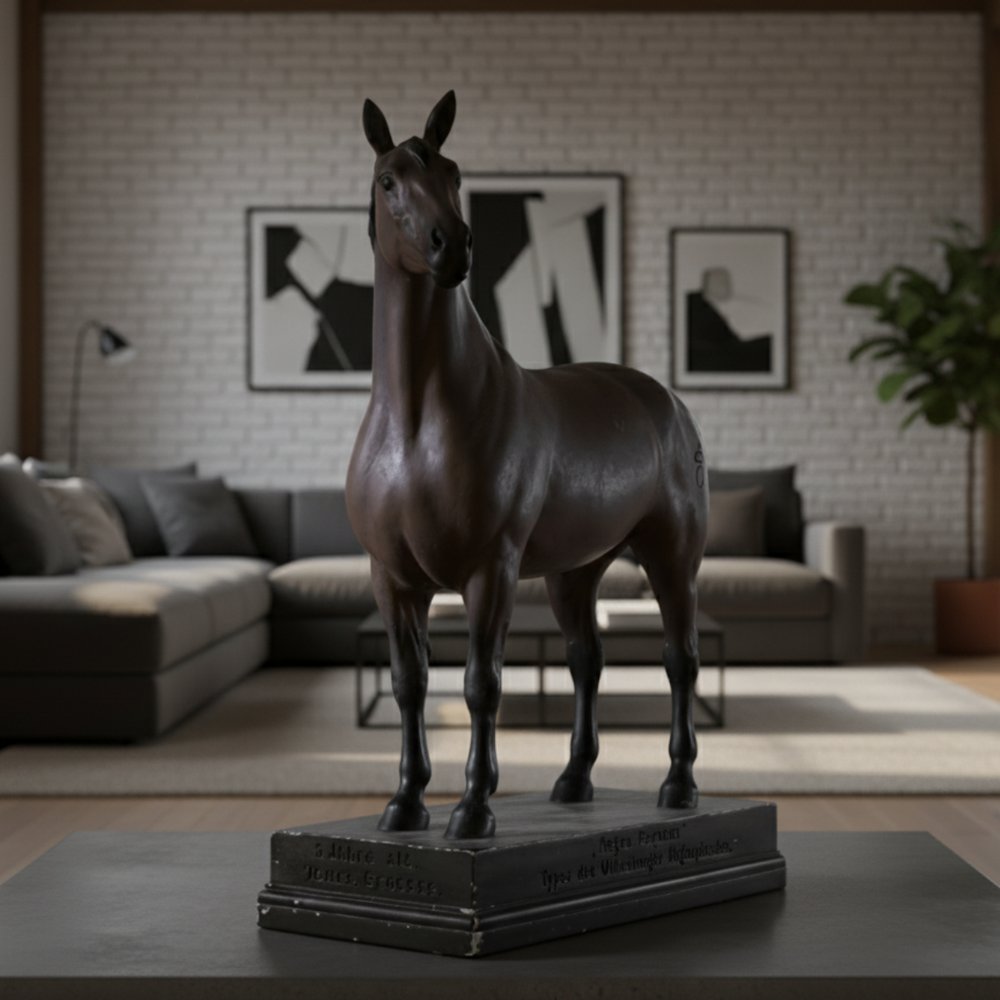 Max Landsberg, Oldenburg Draft Horse Model, 1900s, Plaster for sale at ...