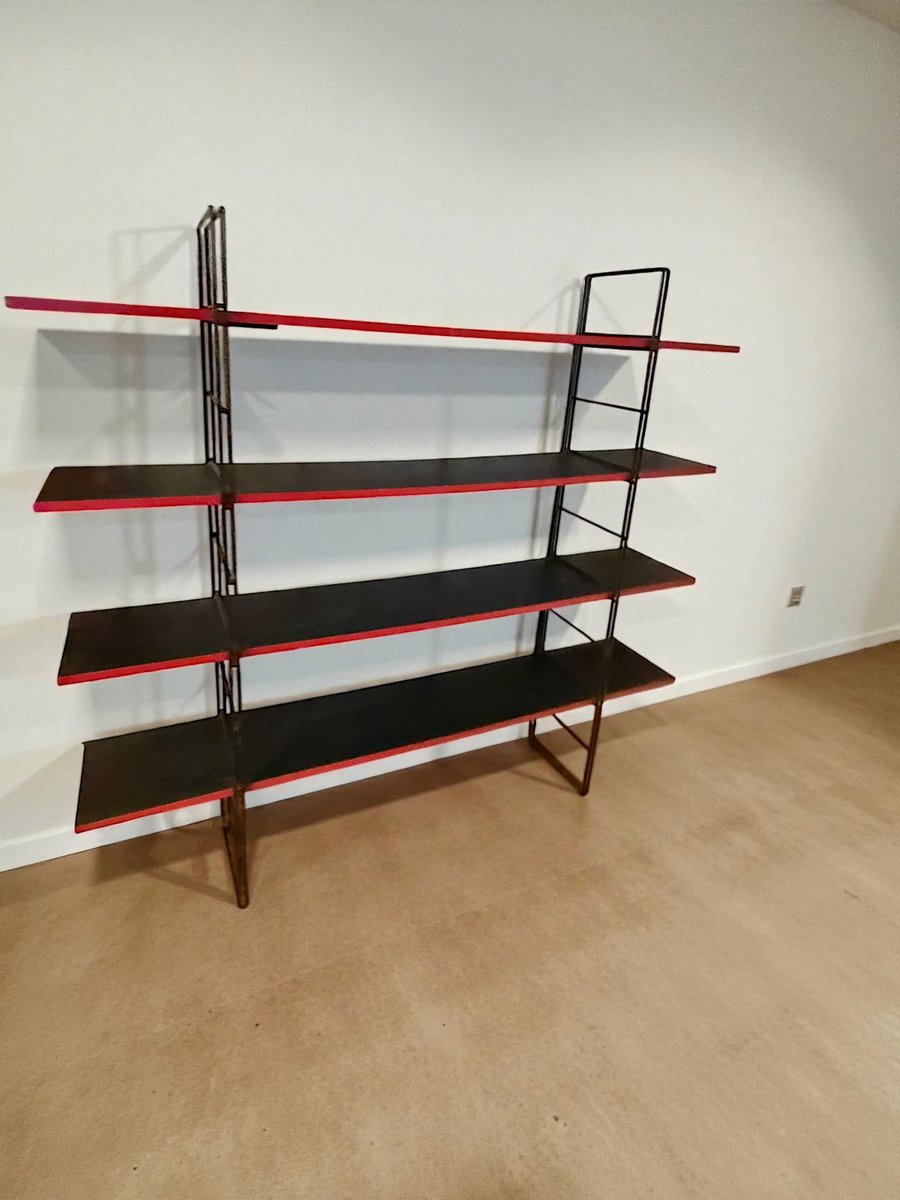 Black and Red Enetri Shelf by Niels Gammelgaard for Ikea, 1980s for ...