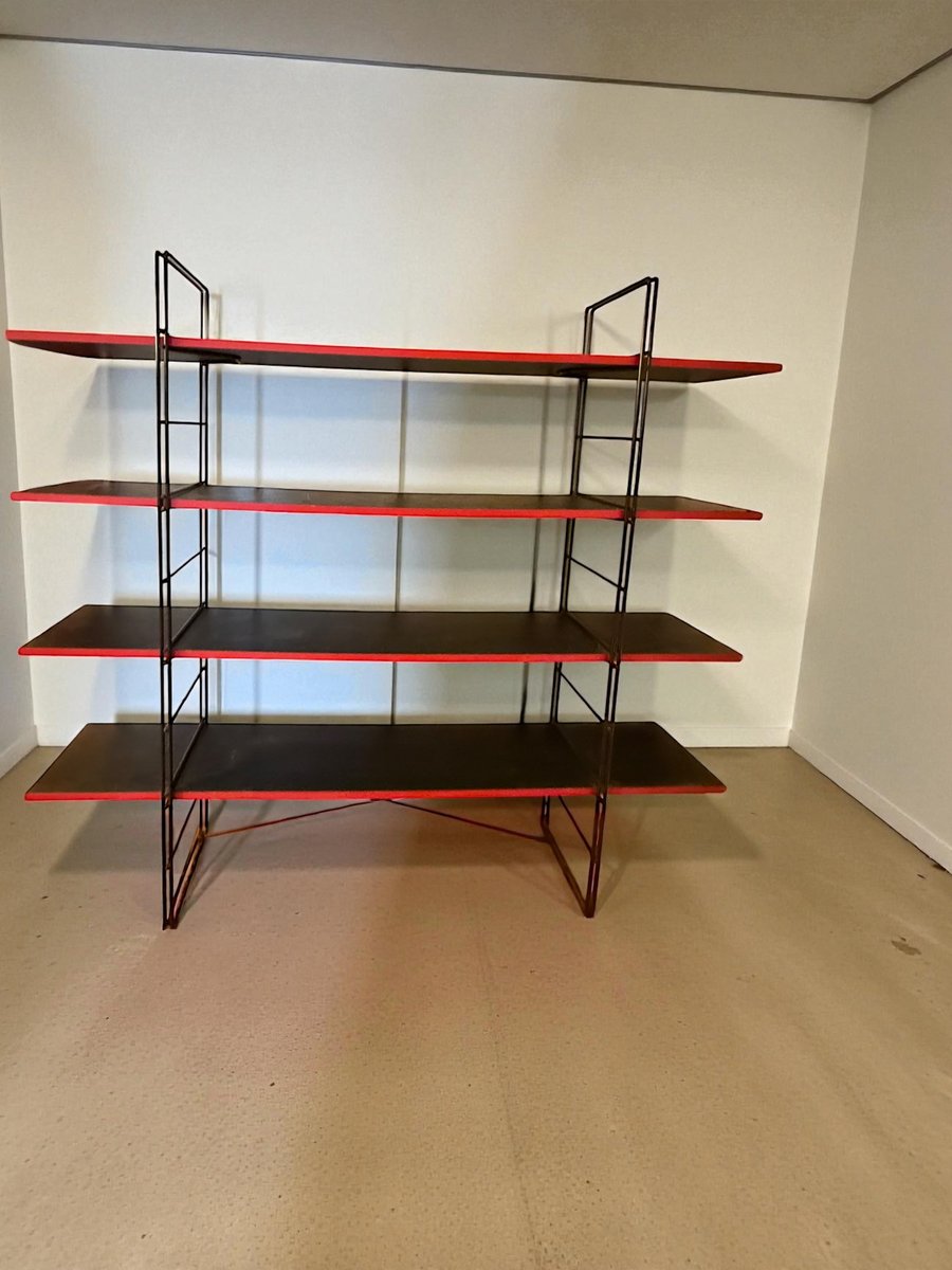 Black and Red Enetri Shelf by Niels Gammelgaard for Ikea, 1980s for ...