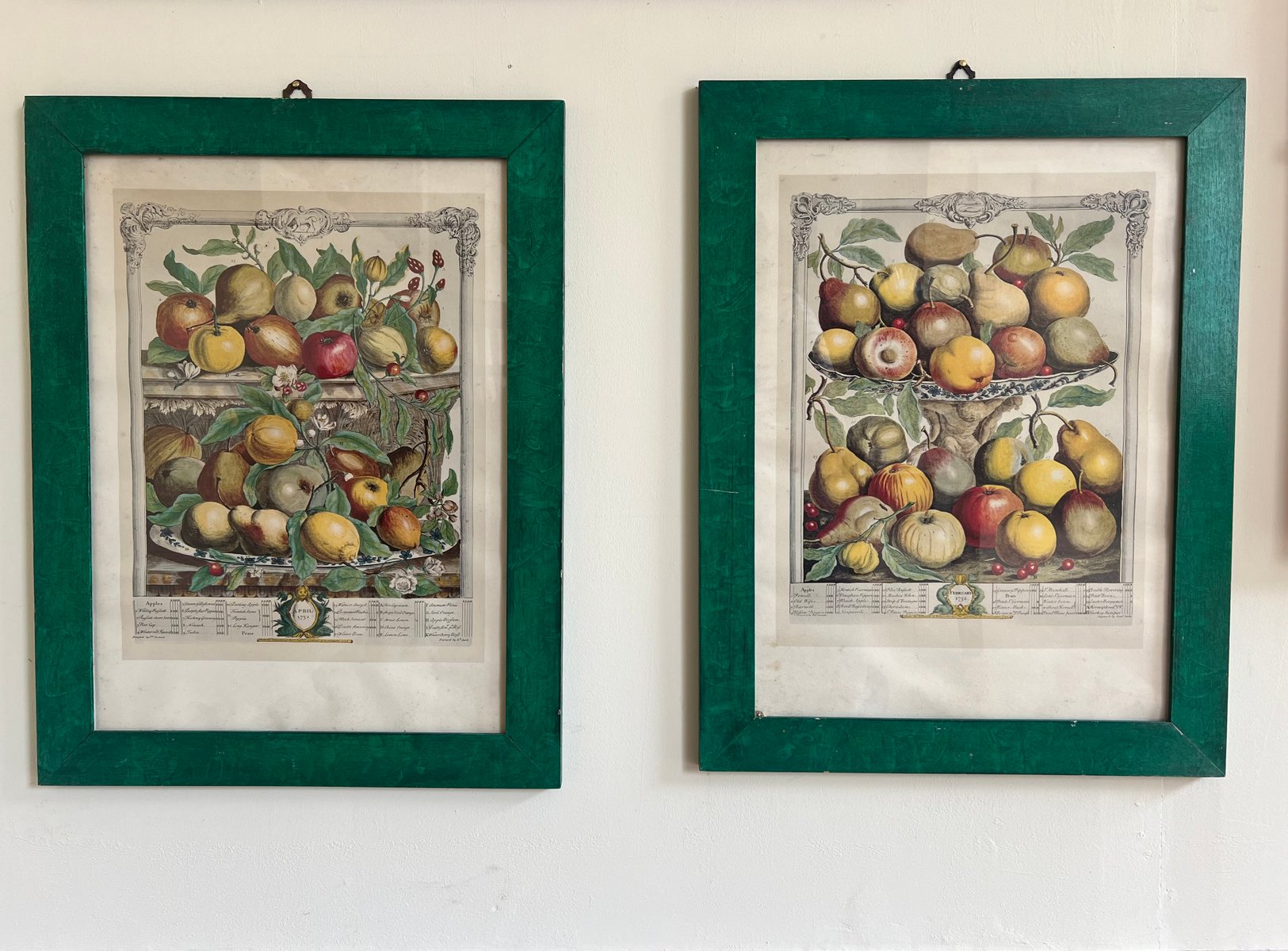 Robert Furber, Months of Fruits February & April 1732, 1970s, Prints ...