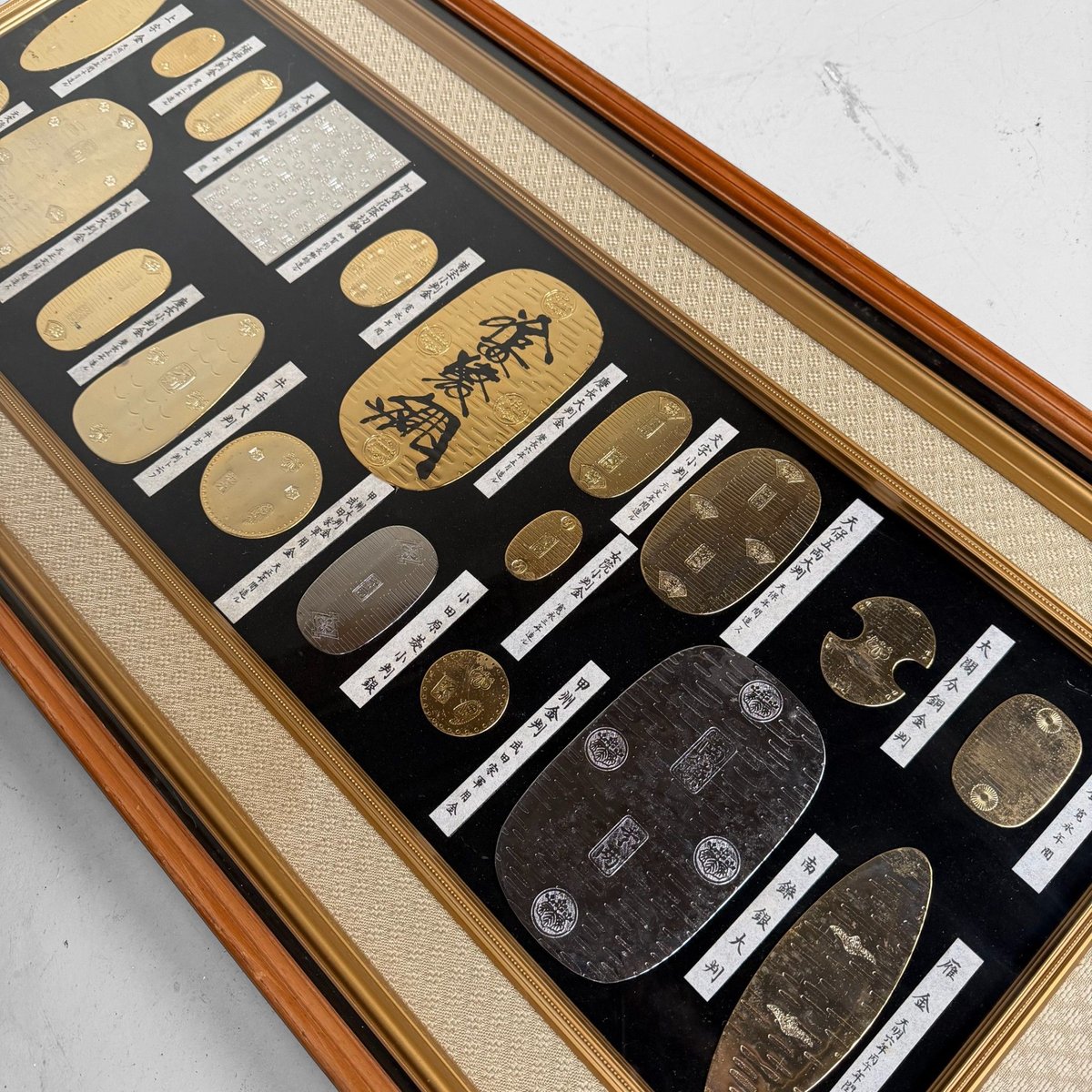 Wall Decoration with Edo Coin Replicas, 1970s for sale at Pamono