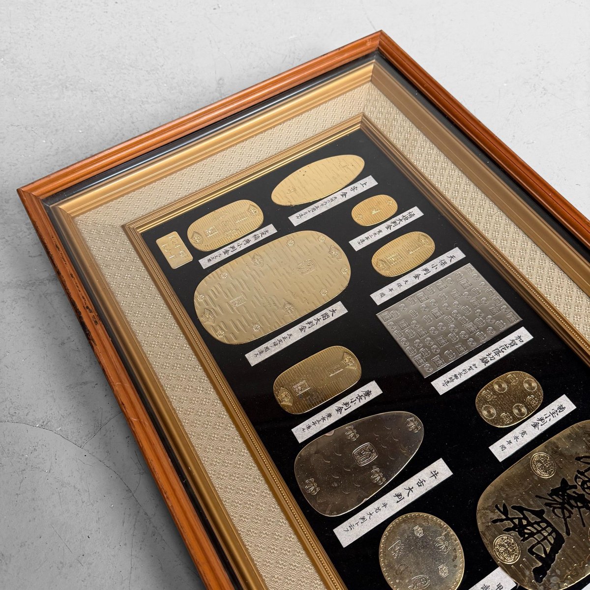 Wall Decoration with Edo Coin Replicas, 1970s for sale at Pamono