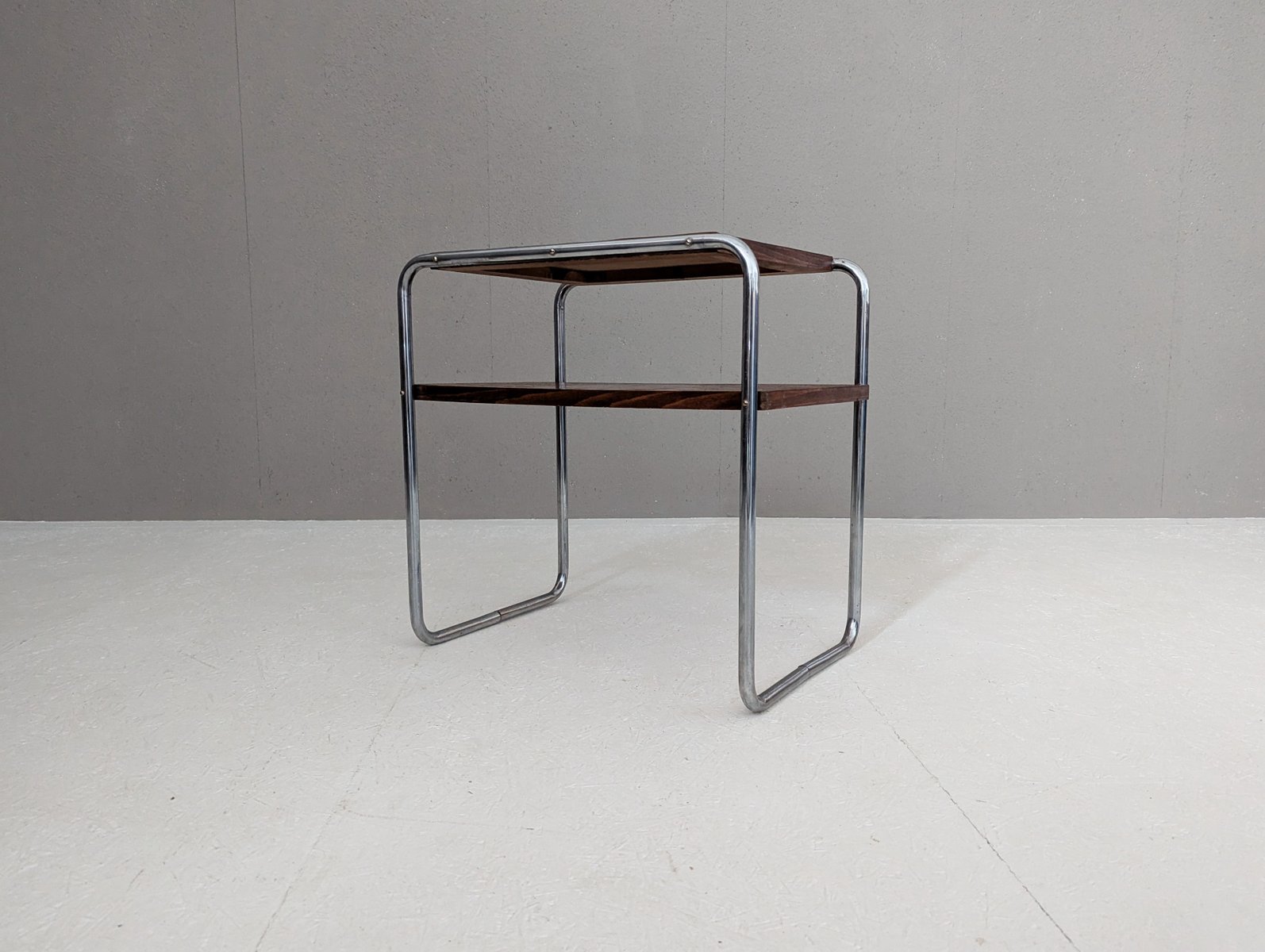 Bauhaus Tubular Steel Side Table by Marcel Breuer for Slezak, 1930s for ...