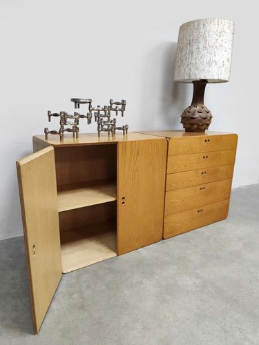 Commode à Tiroirs Modulaire Vintage par Derk Jan De Vries, 1960s, Set ...