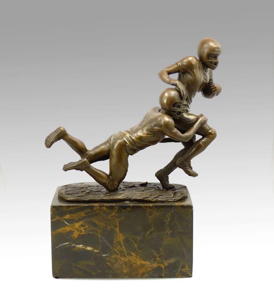 Bronze Statue of Football Player for sale at Pamono