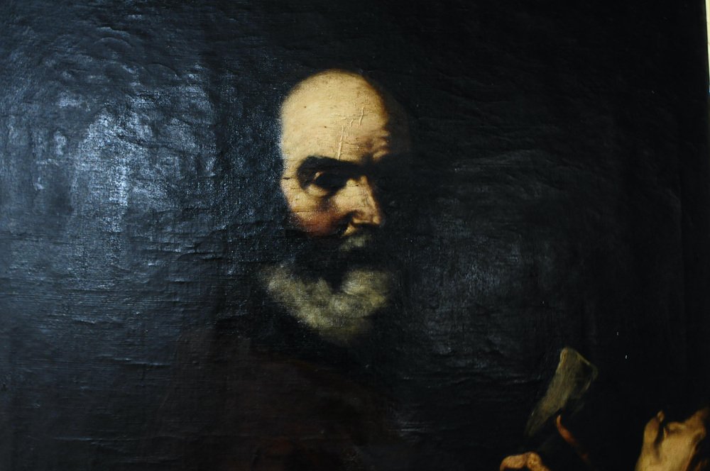 Circle of Jusepe De Ribera, Saint Peter, 17th Century, Oil on Canvas for sale at Pamono