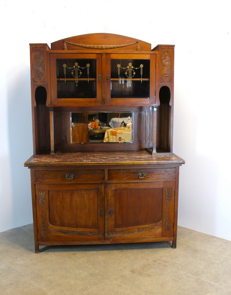 Art Nouveau Bourgeois Style Kitchen Buffet, 1890s for sale at Pamono