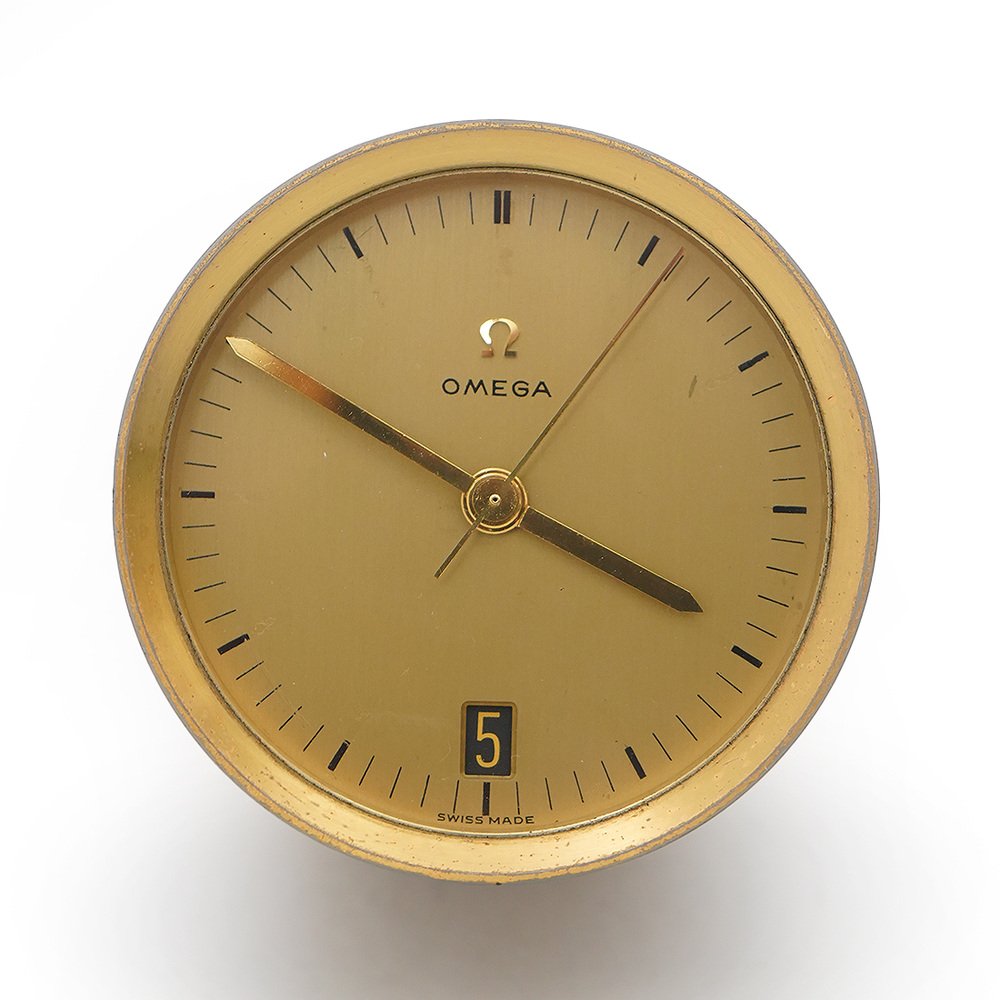 Vintage Table Clock from Omega, 1960s for sale at Pamono