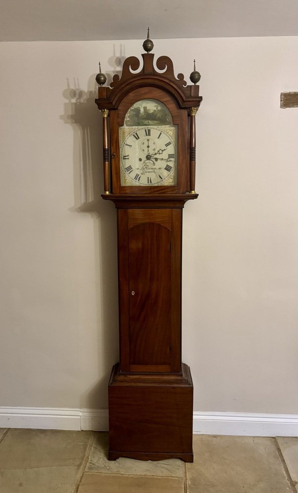 Antique George III Mahogany Arch Dial Longcase Clock, 1800 for sale at ...