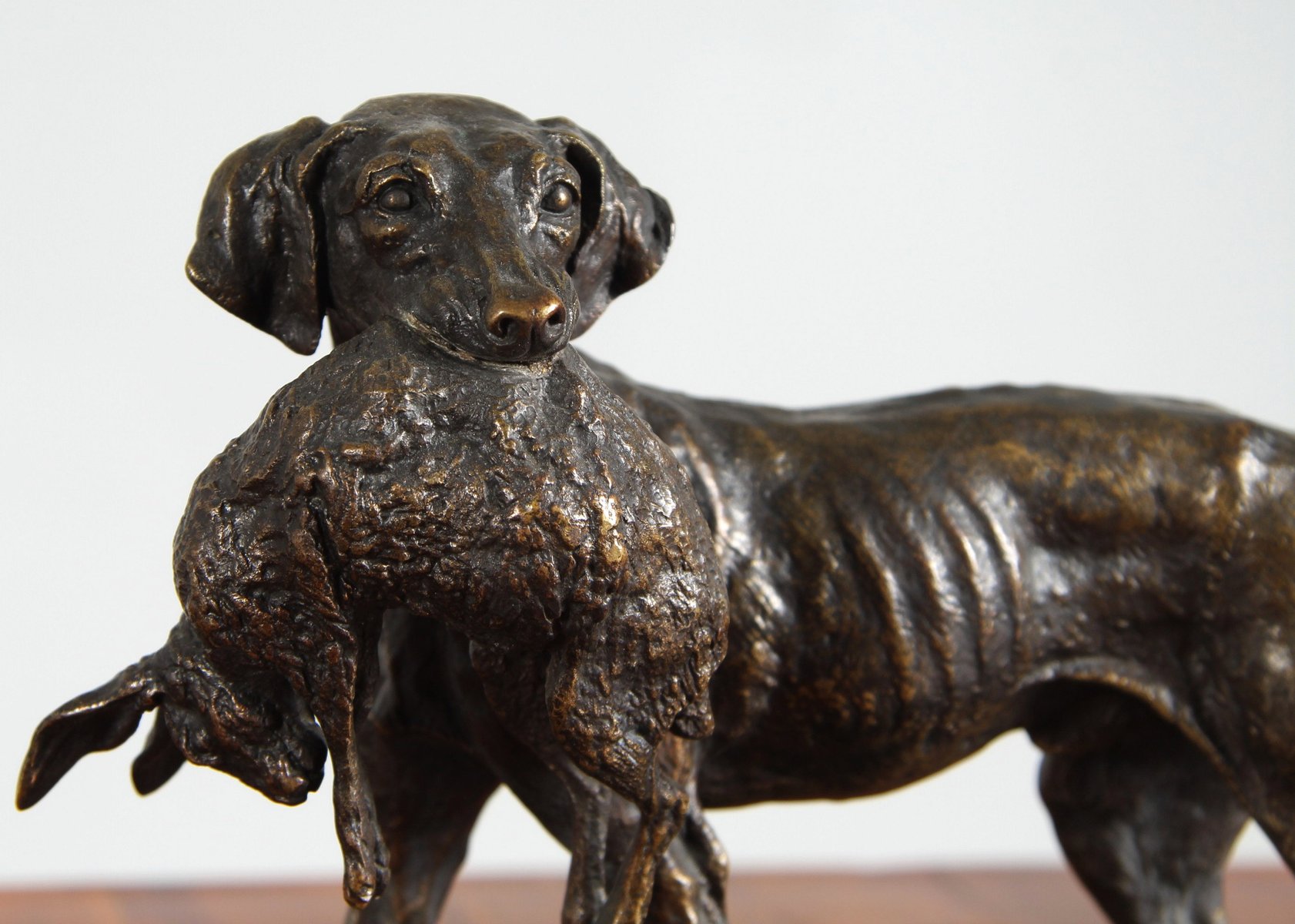 Antique Bronze Hunting Dog by Pierre-Jules Mène, 1870 for sale at Pamono