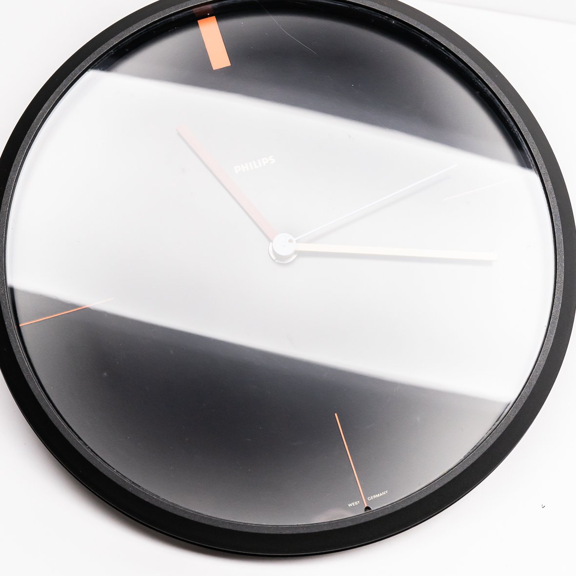 Vintage Wall Clock from Philips, 1980s for sale at Pamono