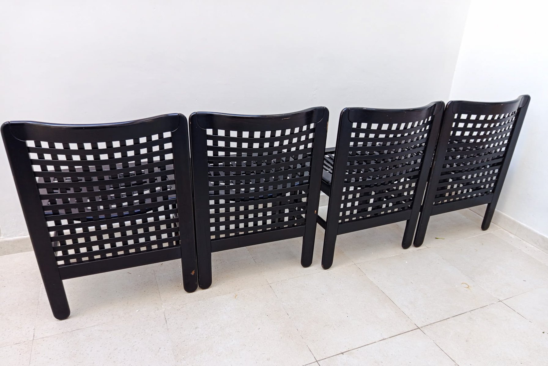 Transenna Chairs by Ammannati Vitelli for Pozzi e Verga, 1970s, Set of ...