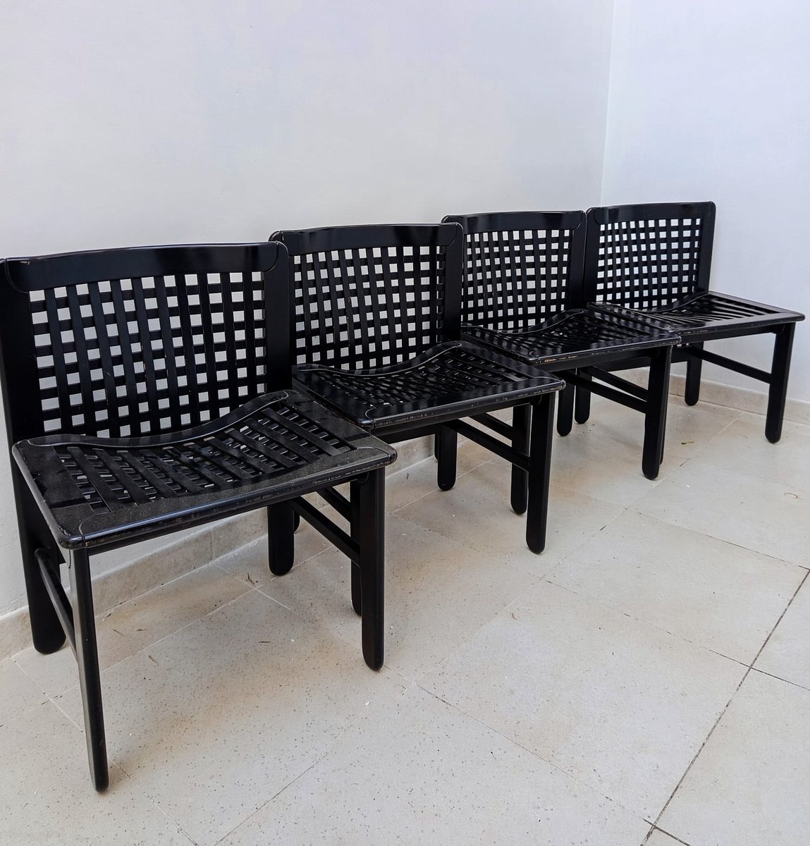 Transenna Chairs by Ammannati Vitelli for Pozzi e Verga, 1970s, Set of ...