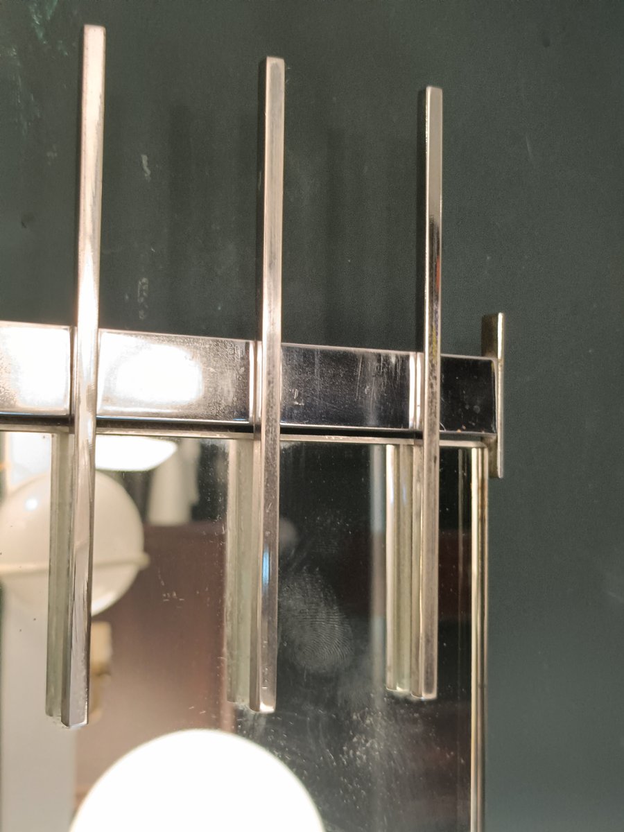 Vintage Italian Wall Mirror by Ettore Sottsass, 1950s for sale at Pamono