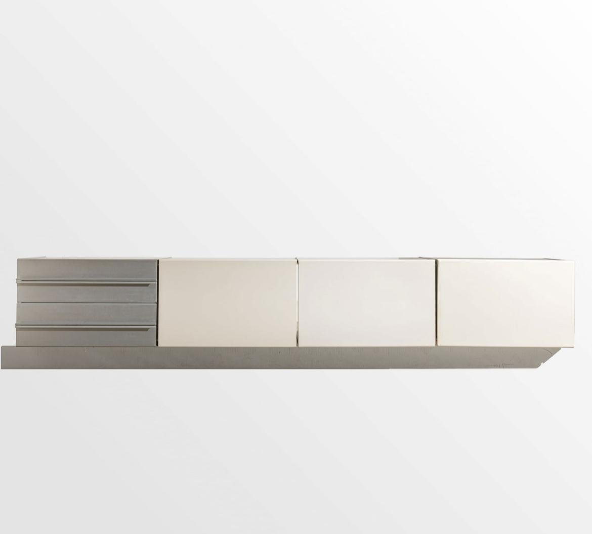Wall-Mounted Sideboard by Claudio Salocchi for Sormani, Italy, 1970s ...