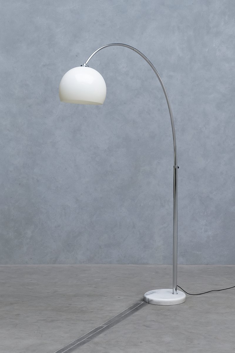Arc Floor Lamp with Marble Base from Kare Design for sale at Pamono