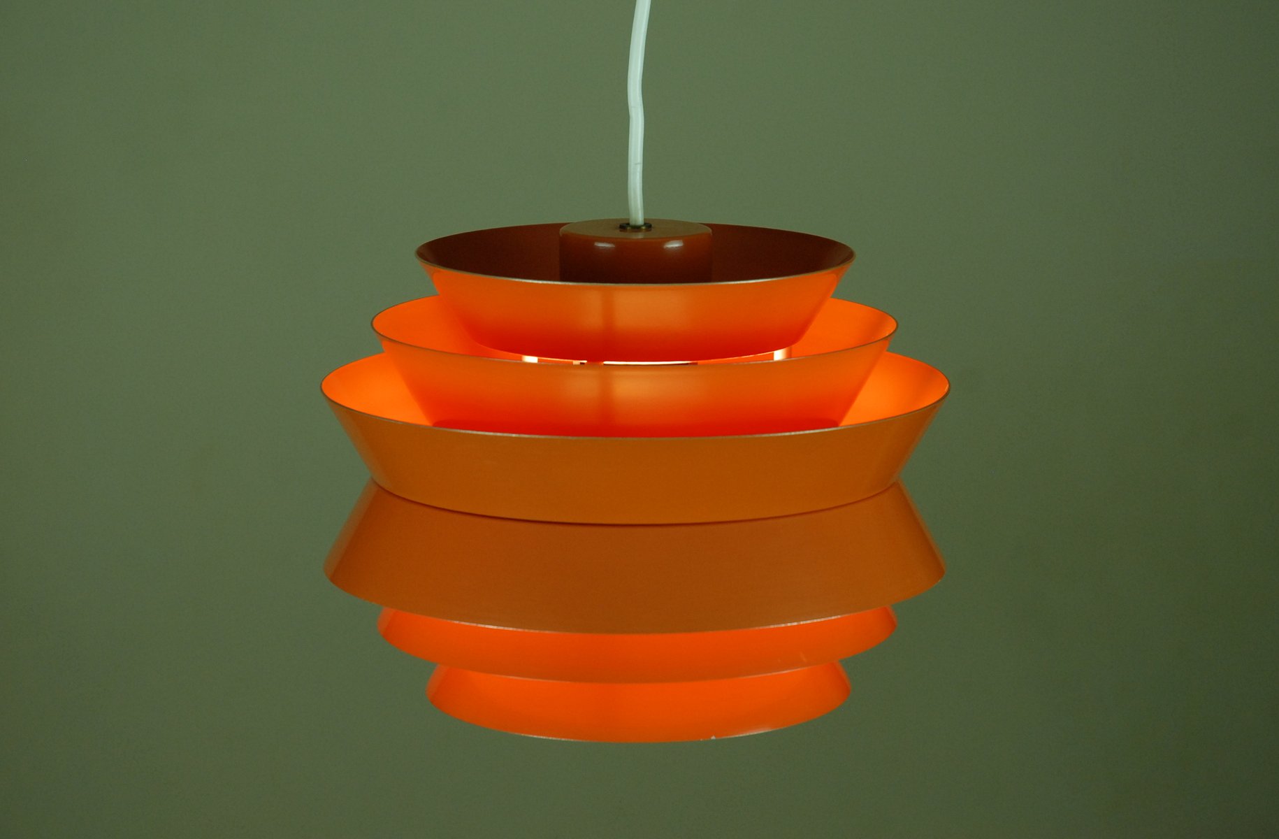 Vintage Swedish Trava Pendant Lamp by Sigurd Lindkvist for Granhaga ...