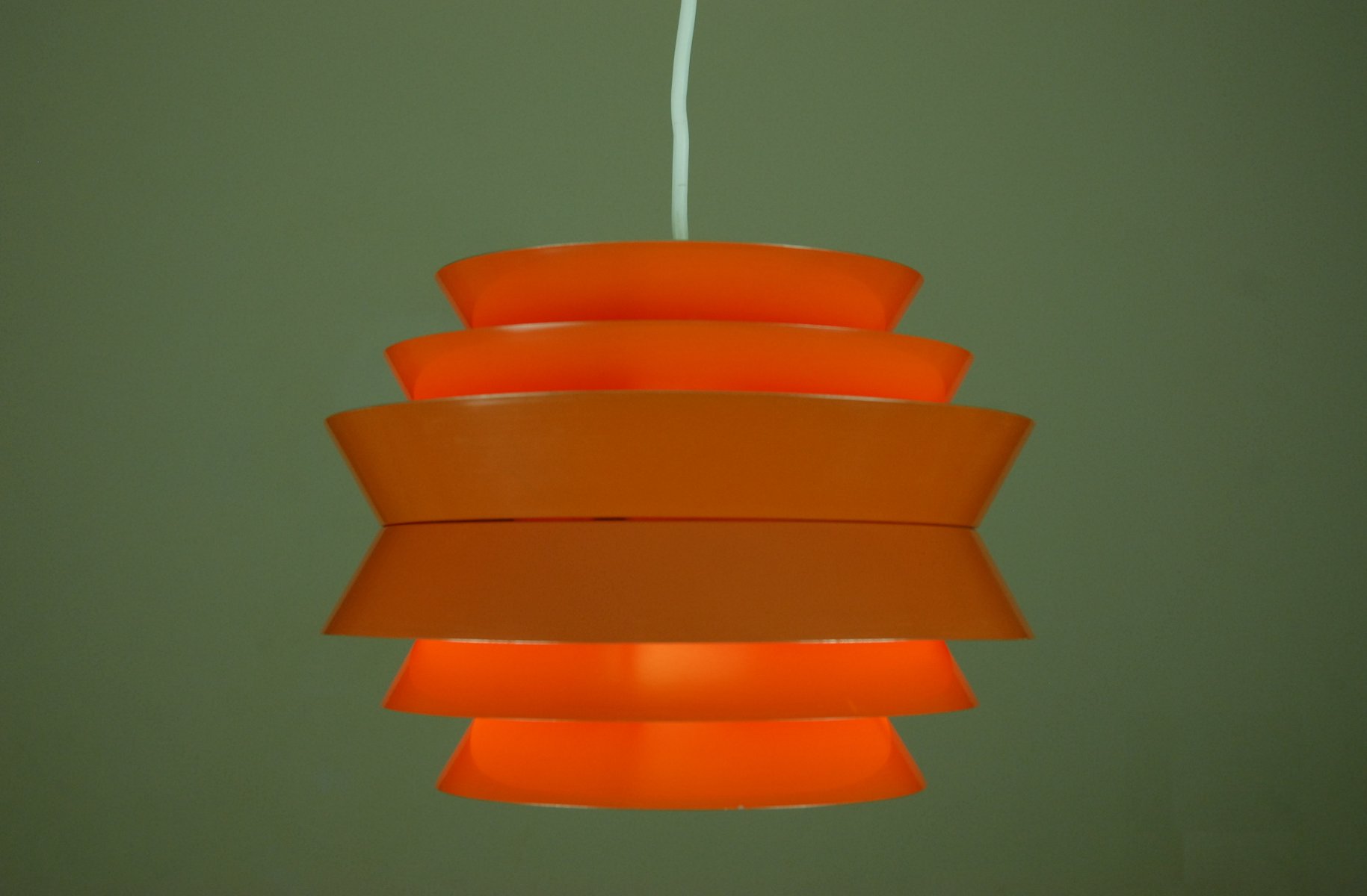 Vintage Swedish Trava Pendant Lamp by Sigurd Lindkvist for Granhaga ...