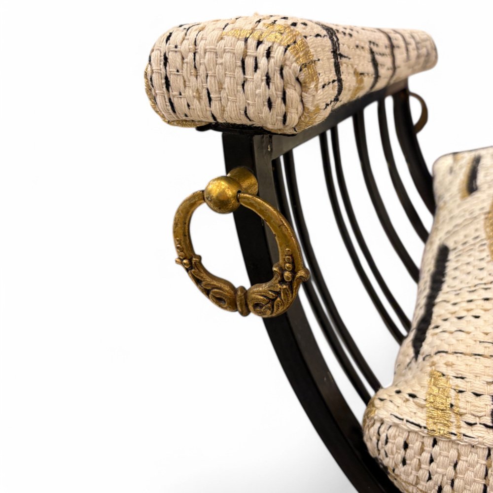 Curule Style Side Chair, 1970s for sale at Pamono