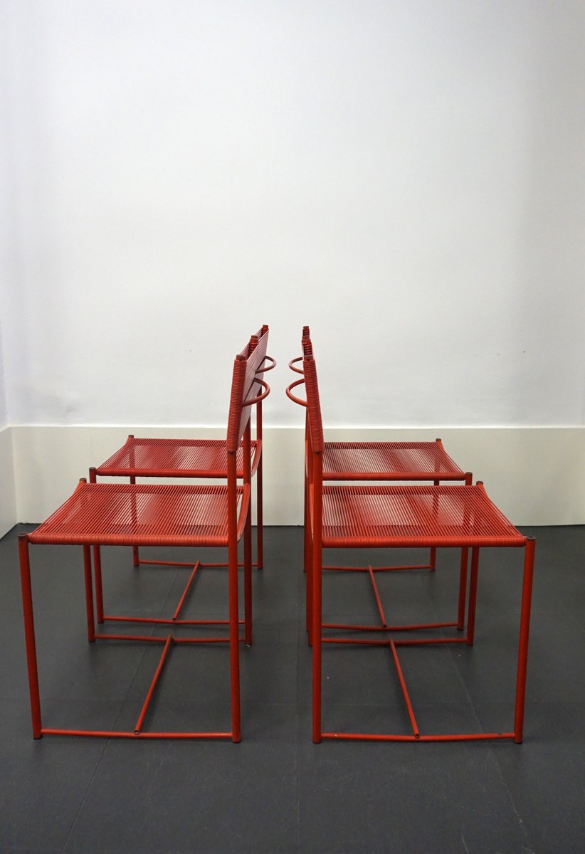 Spaghetti Chairs by Giandomenico Belotti for Alias, 1970s, Set of 4 for ...