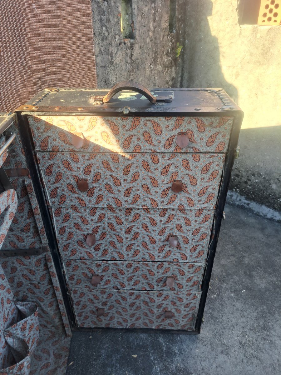 Vintage Vertical Travel Trunk, 1920s for sale at Pamono