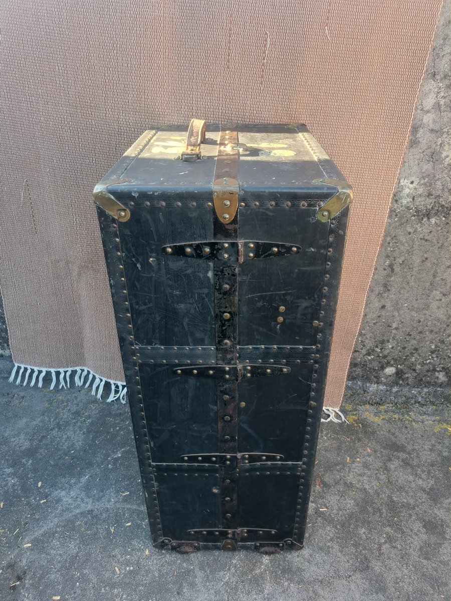 Vintage Vertical Travel Trunk, 1920s for sale at Pamono