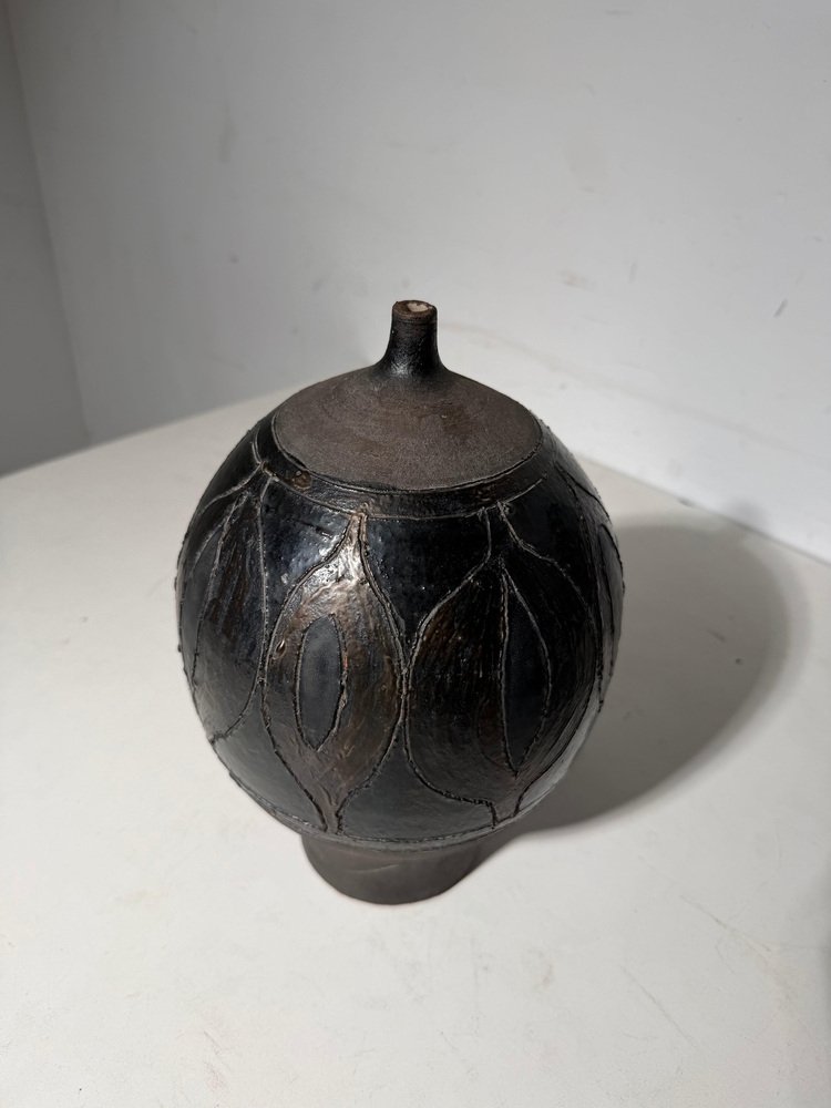 Vintage Ceramic Vase by Perignem, 1960s for sale at Pamono