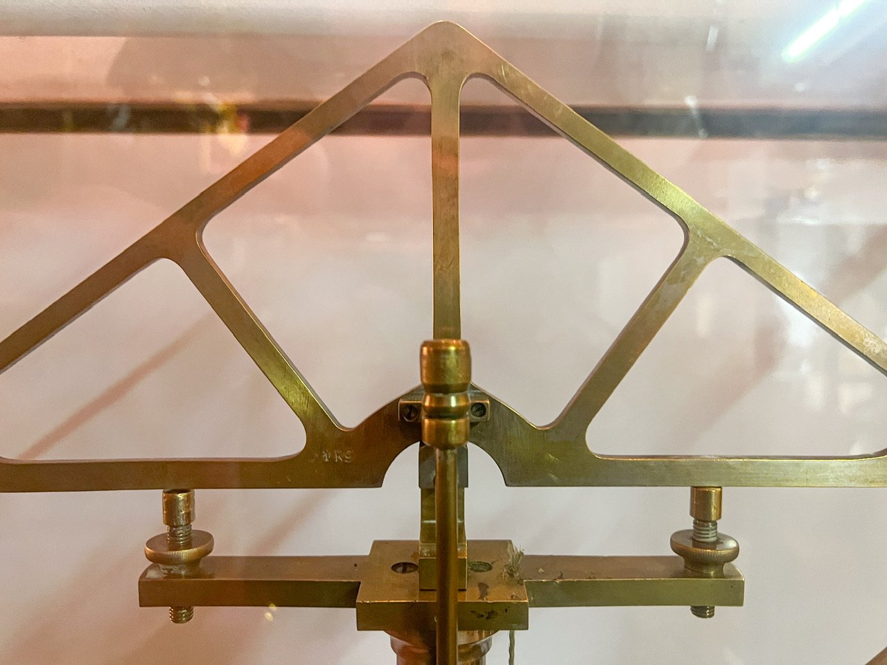 Large Antique Brass and Glass Apothecary Science Balance Scale from A.L ...
