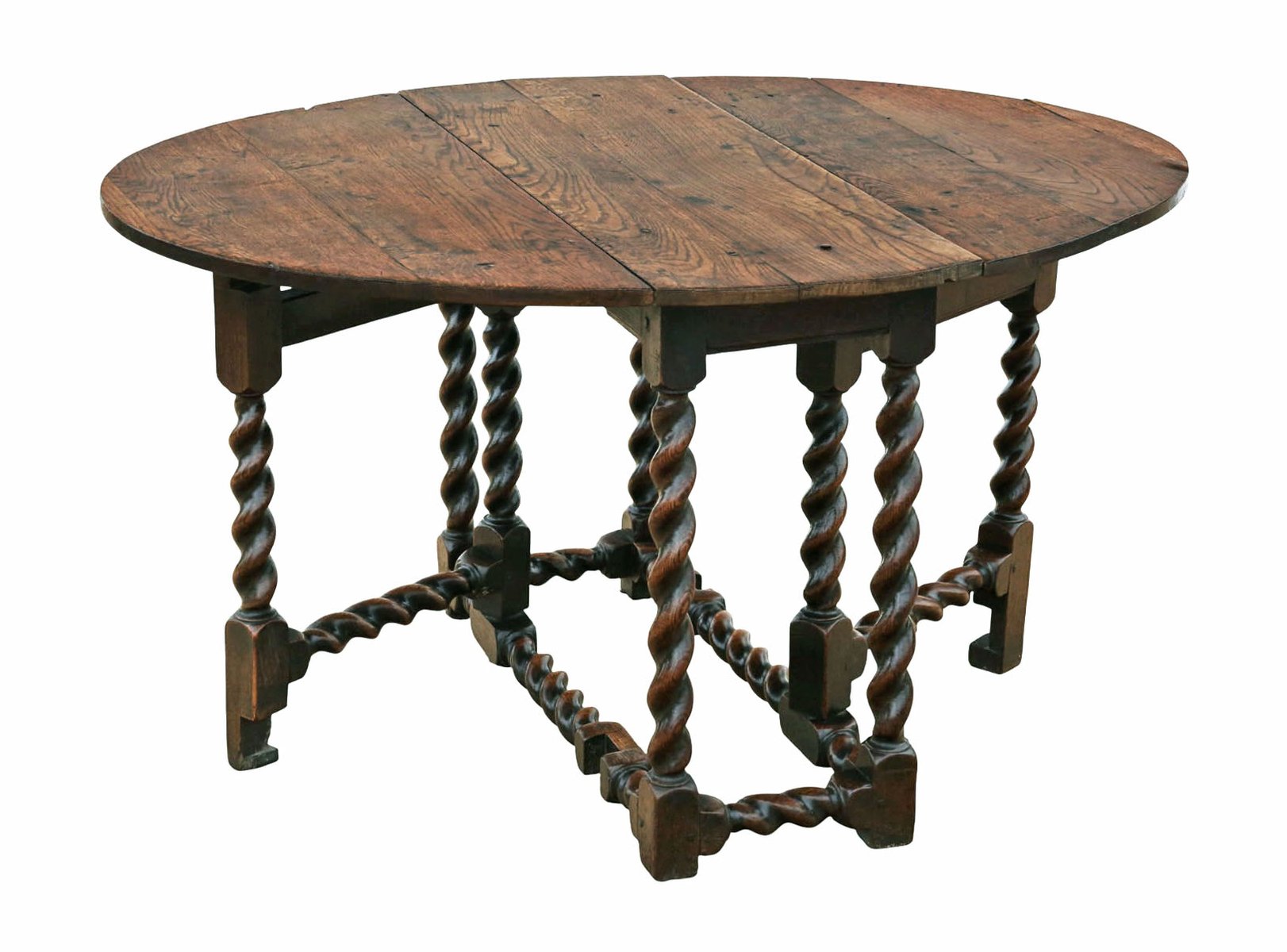 Antique Oak Drop-Leaf Gate Leg Dining Table, 18th Century for sale at ...