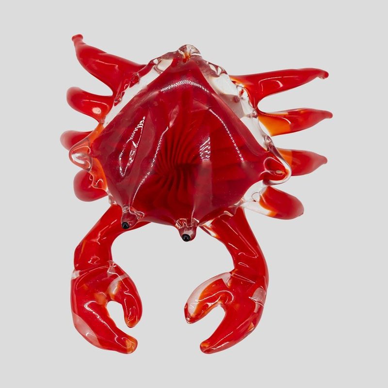 Vintage Red Murano Glass Crab Sculpture, 1960s for sale at Pamono
