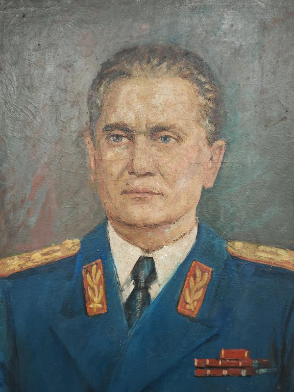 Slobodan Garic, Portrait of Josip Broz Tito, Oil on Canvas, 1970s for ...