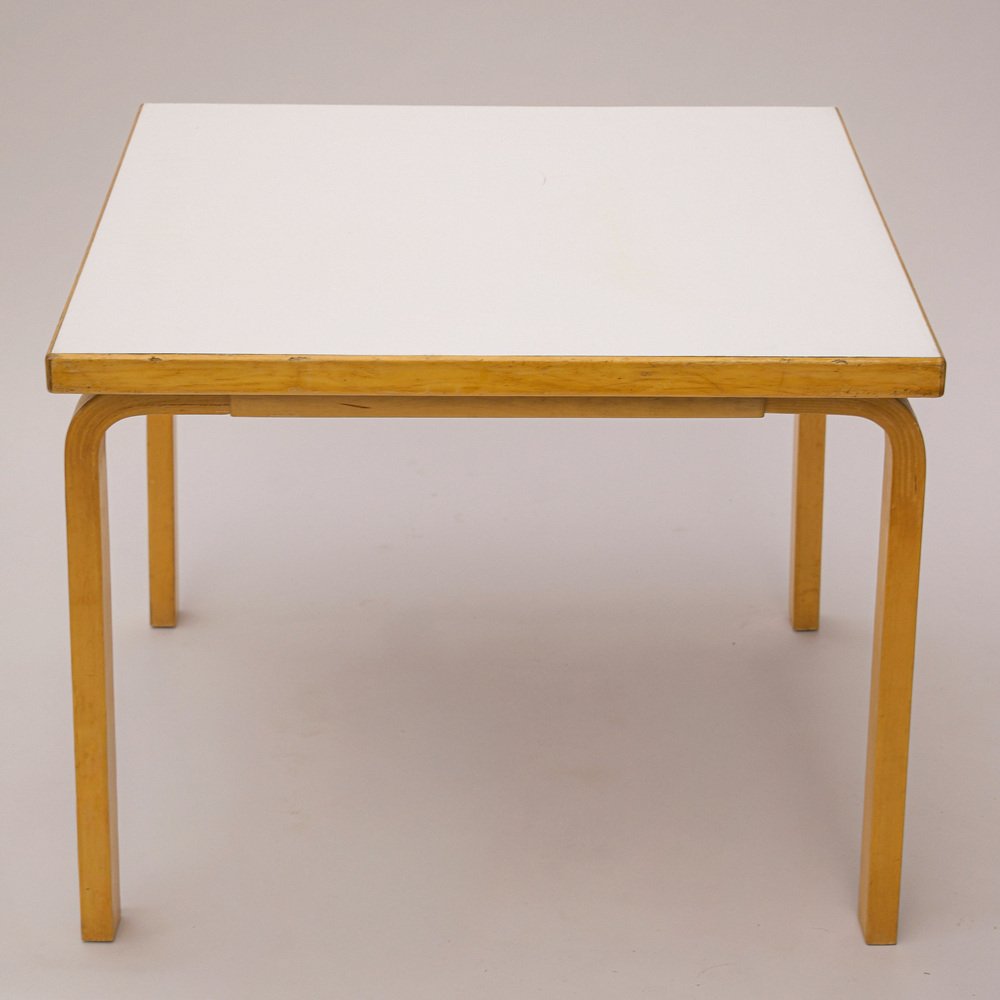 White Laminate Coffee Table attributed to Alvar Aalto for Artek, 1960s ...