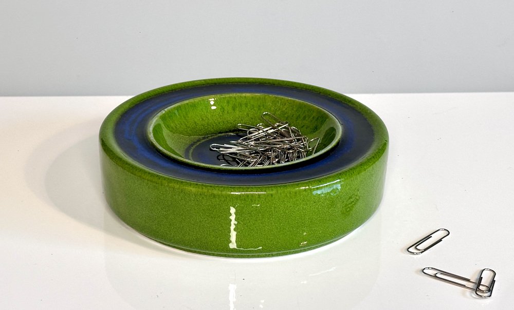 Brutalist Sculptural Glazed Ceramic Art Bowl by Renée Neue for ...
